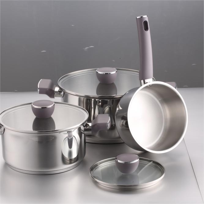 Stainless Steel Cookware Sets with Straight Body Honor Series - Buy ...